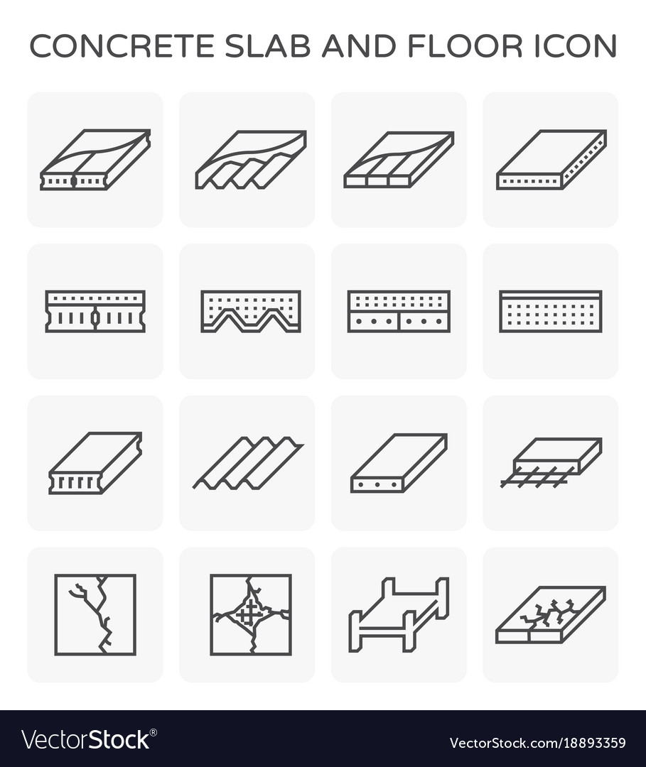 Concrete Slab Icon Royalty Free Vector Image Vectorstock