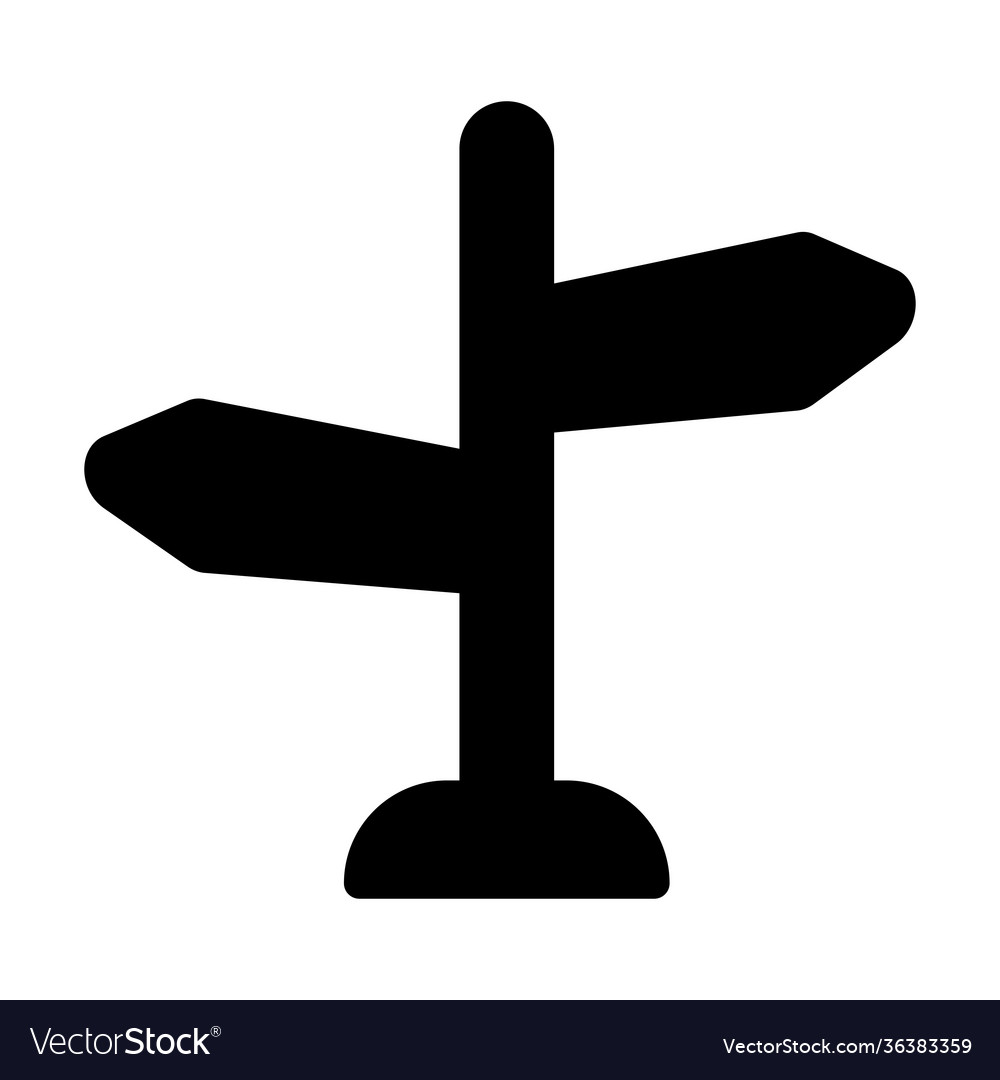 Guidepost Royalty Free Vector Image - VectorStock