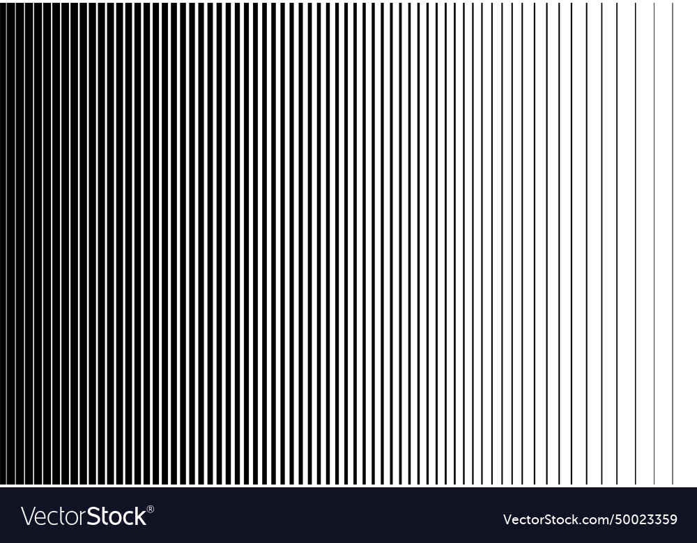 Vertical parallel halftone gradient stripes Vector Image