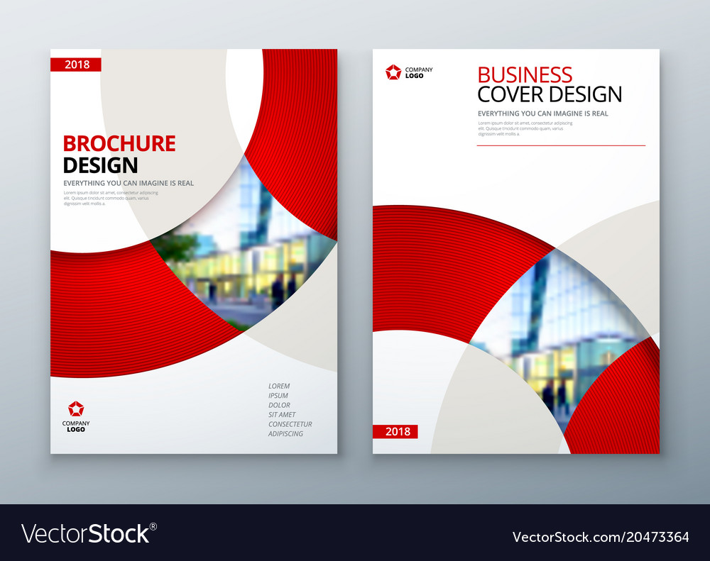 Brochure template layout design corporate Vector Image