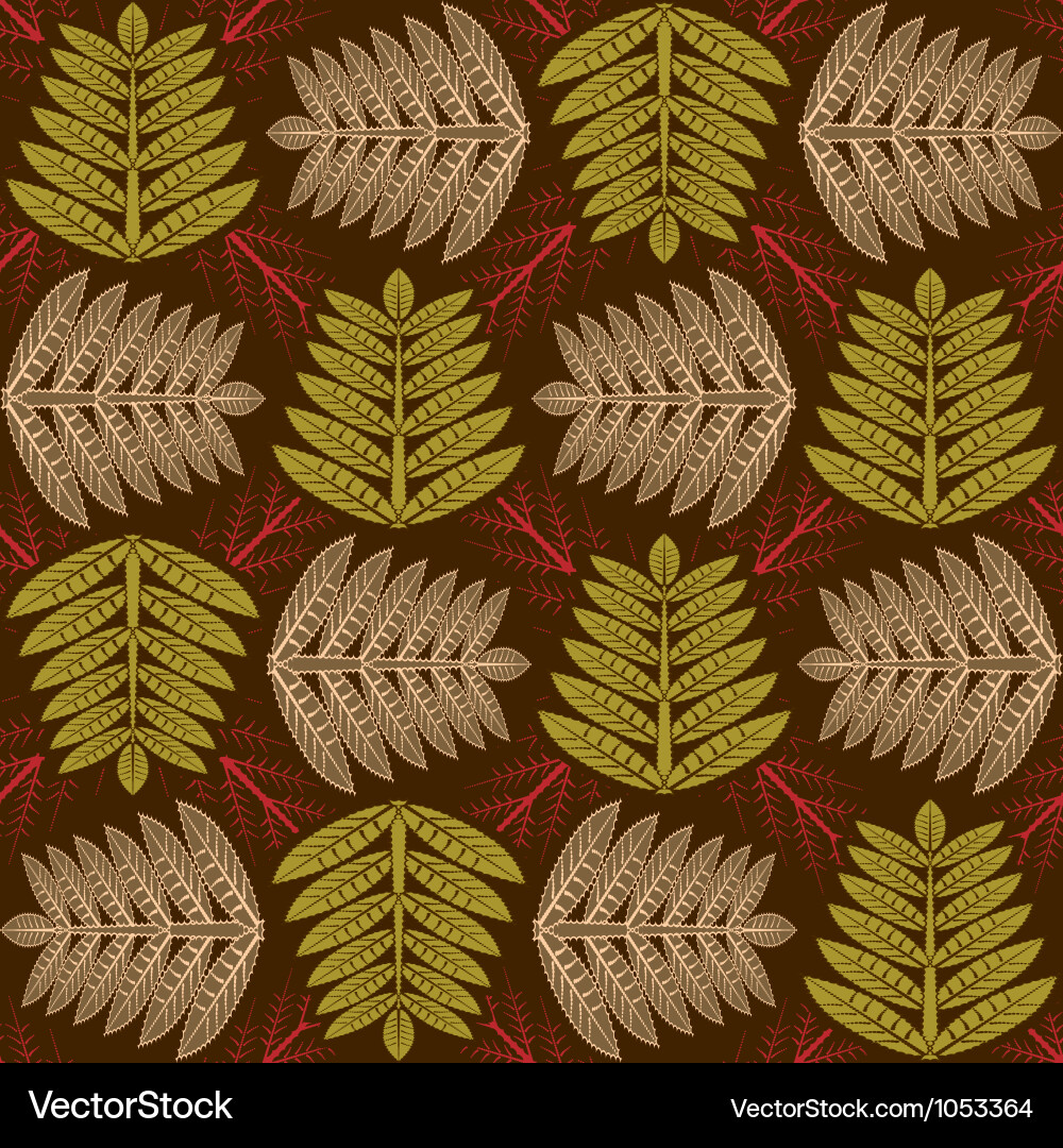 Herbal pattern Royalty Free Vector Image - VectorStock