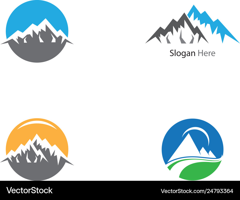 Mountain symbol Royalty Free Vector Image - VectorStock