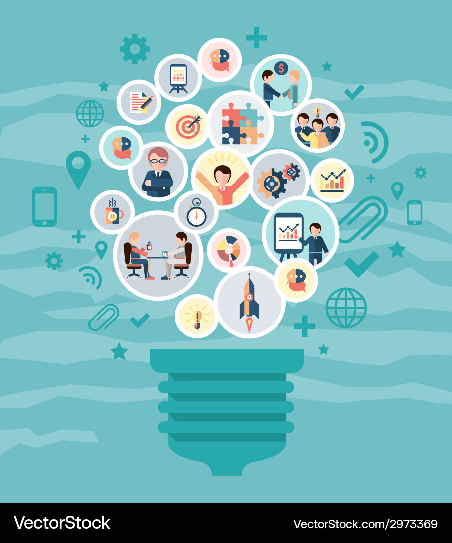 Social network concept Royalty Free Vector Image