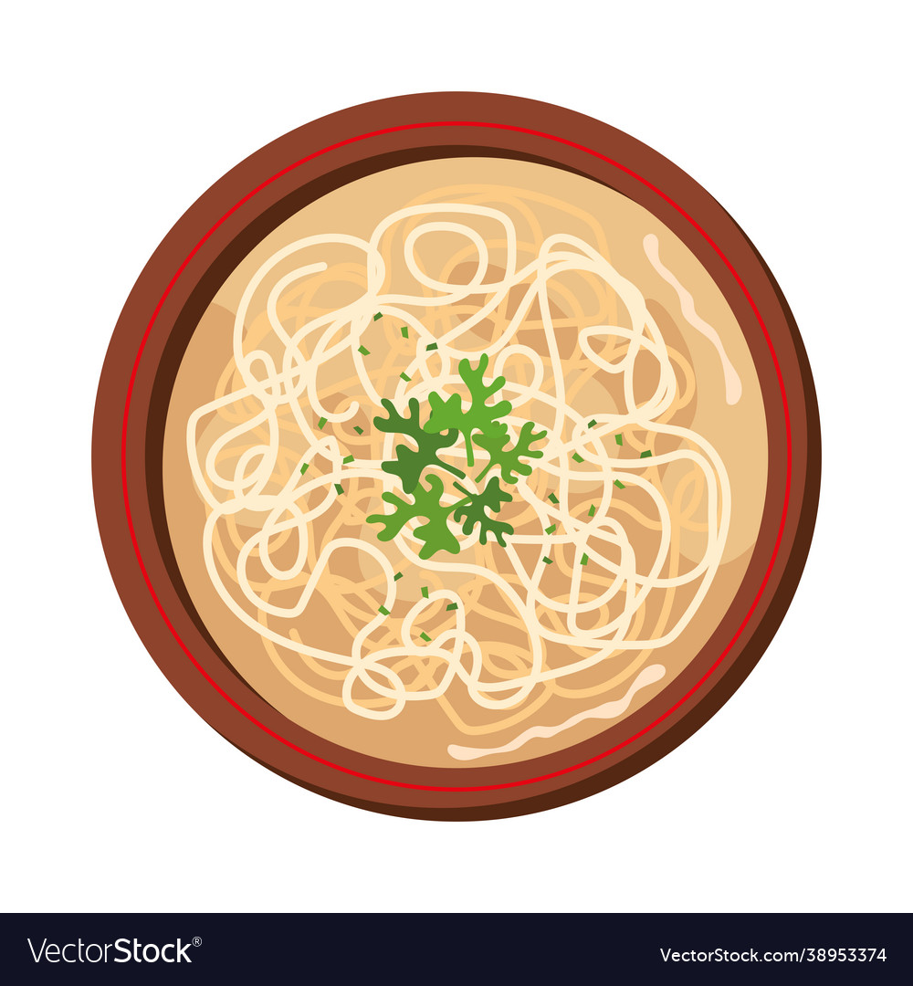 Japchae korean food Royalty Free Vector Image - VectorStock Japchae korean food Royalty Free Vector Image - VectorStock