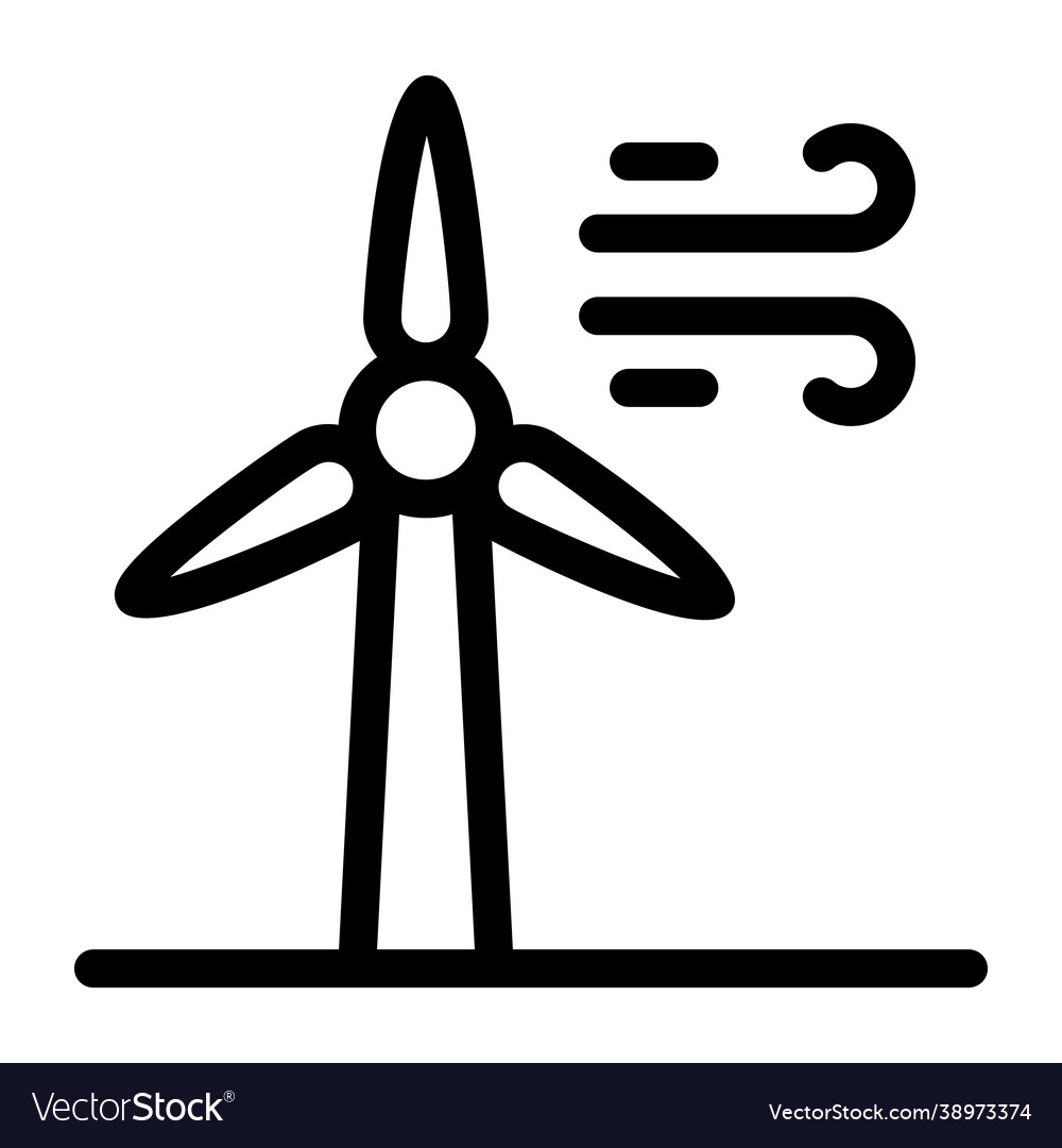 Windmill Royalty Free Vector Image - VectorStock