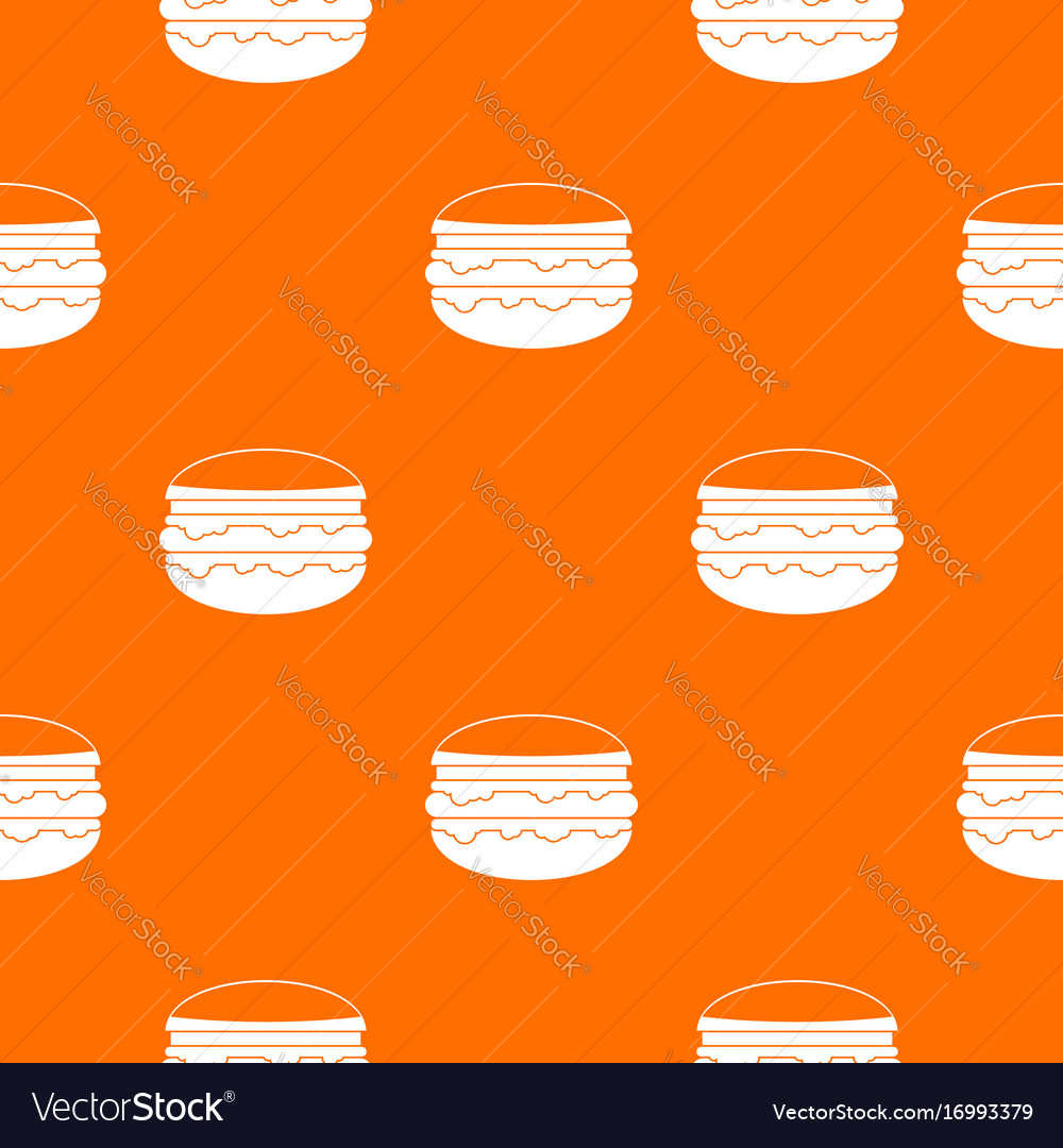 Burger pattern seamless Royalty Free Vector Image