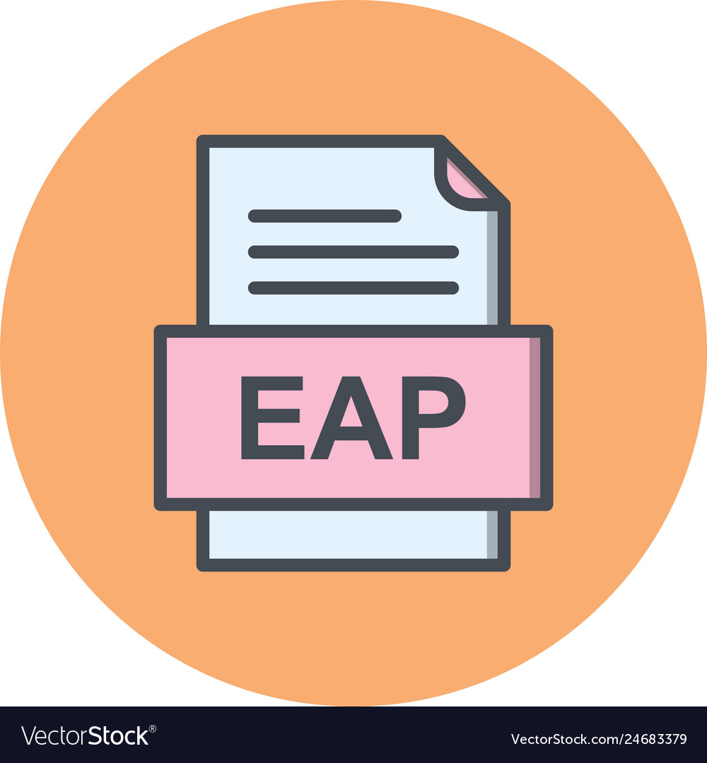 Eap file document icon Royalty Free Vector Image