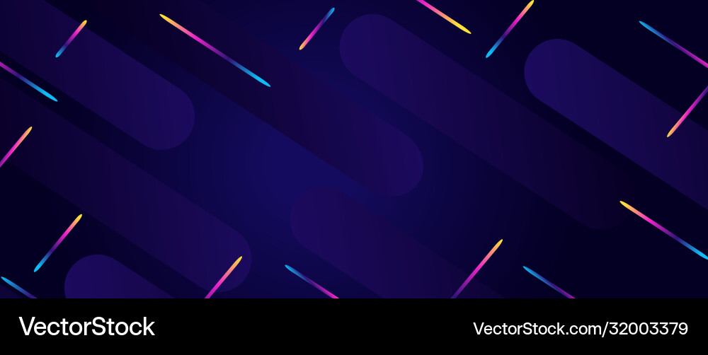 Modern futuristic style banner with chaotic Vector Image