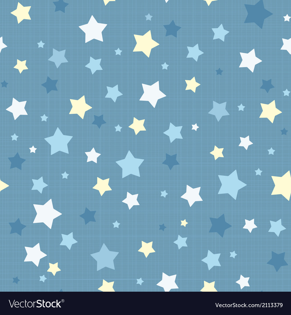 Seamless stars pattern Royalty Free Vector Image