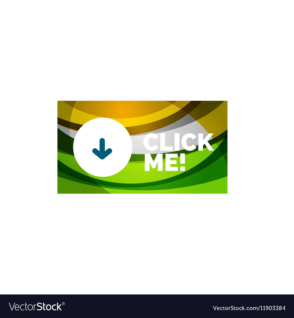 Abstract rectangle button template Royalty Free Vector Image