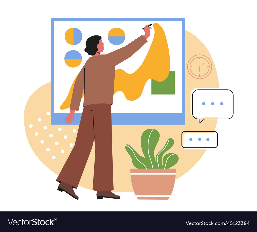 Creative worker concept Royalty Free Vector Image