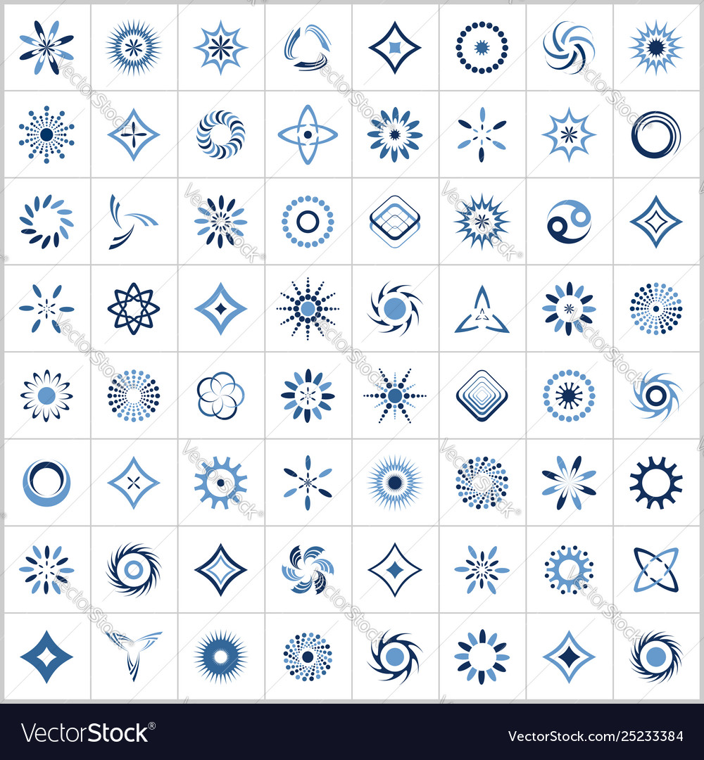 Design elements set Royalty Free Vector Image - VectorStock