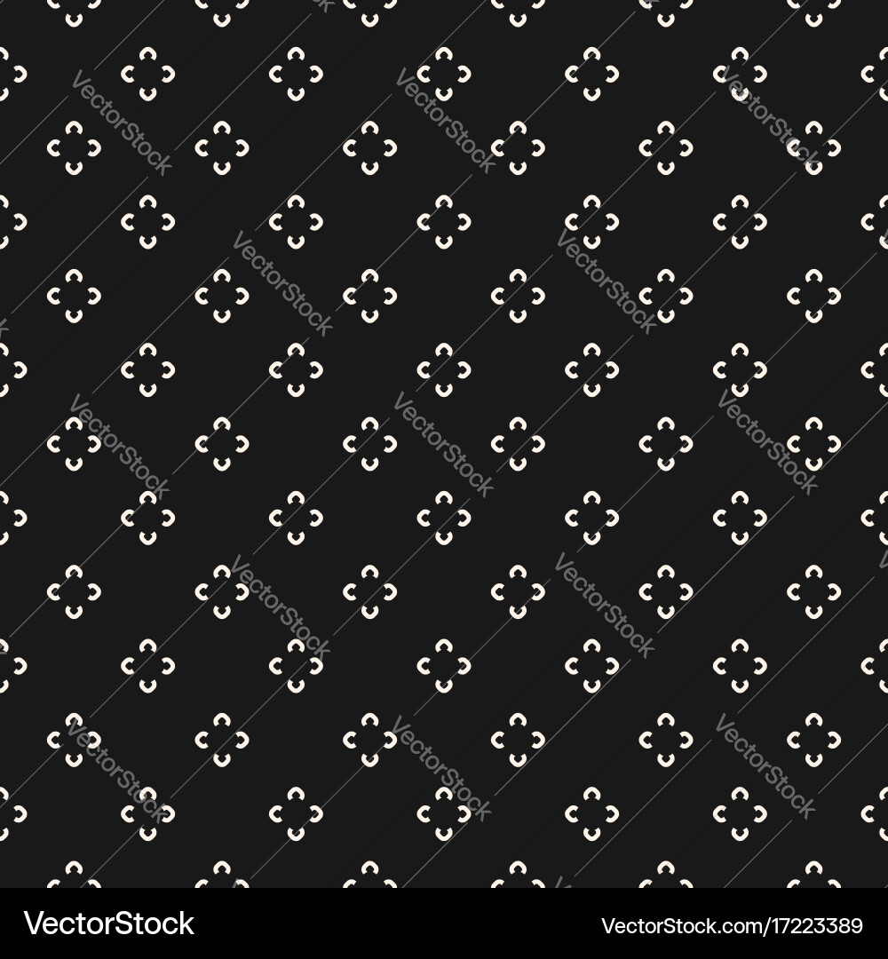 Simple floral pattern minimalist seamless texture Vector Image