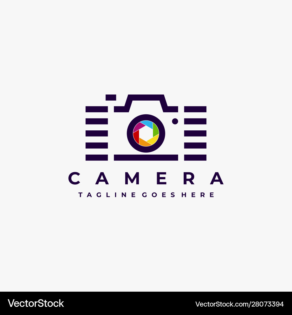 Camera concept template Royalty Free Vector Image