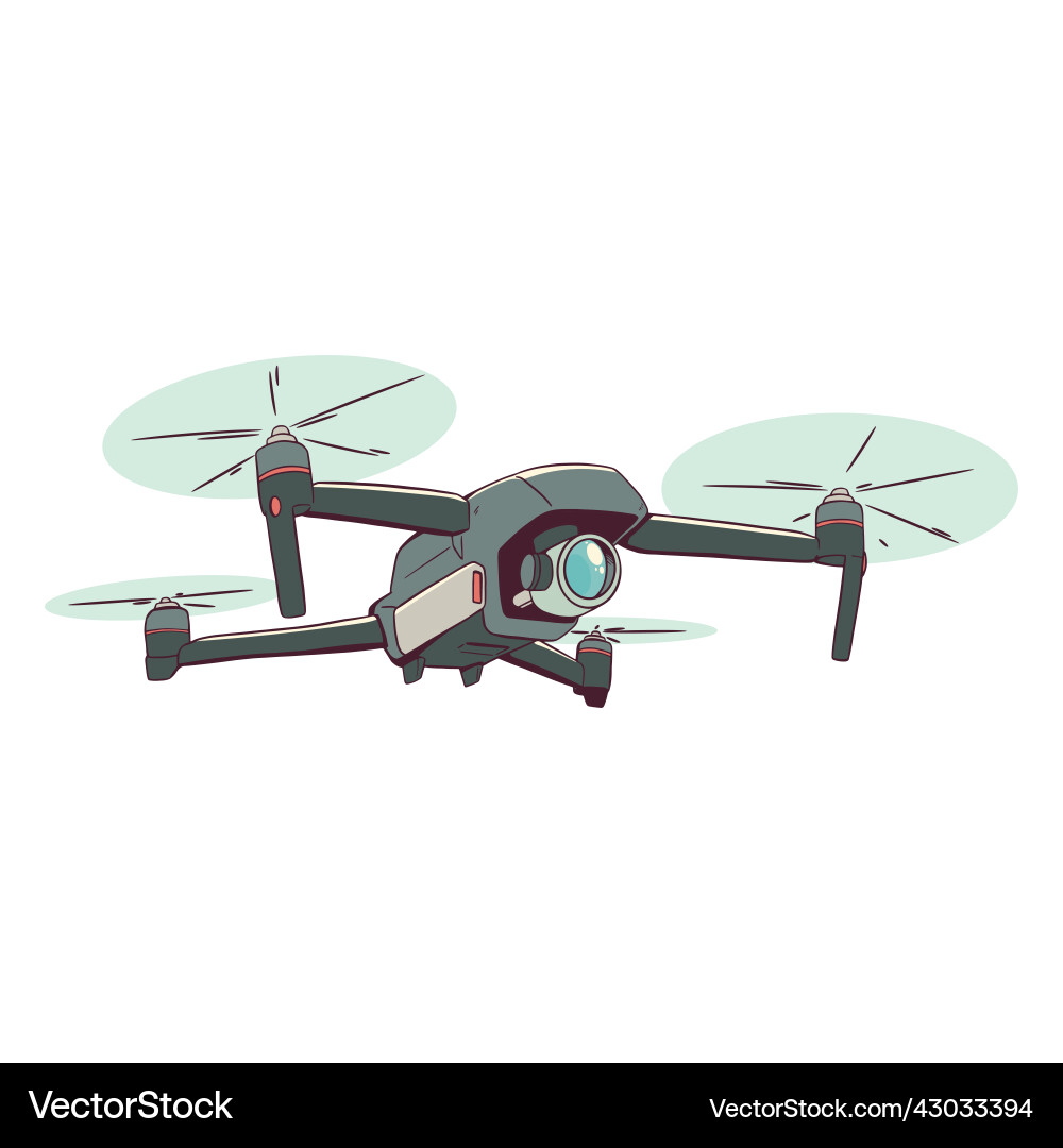 Camera drone Royalty Free Vector Image - VectorStock