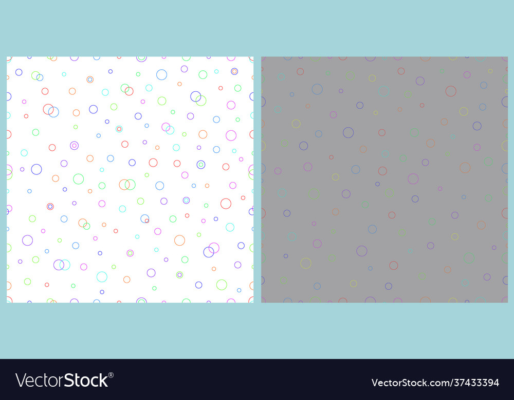 Patterns with colored circle Royalty Free Vector Image