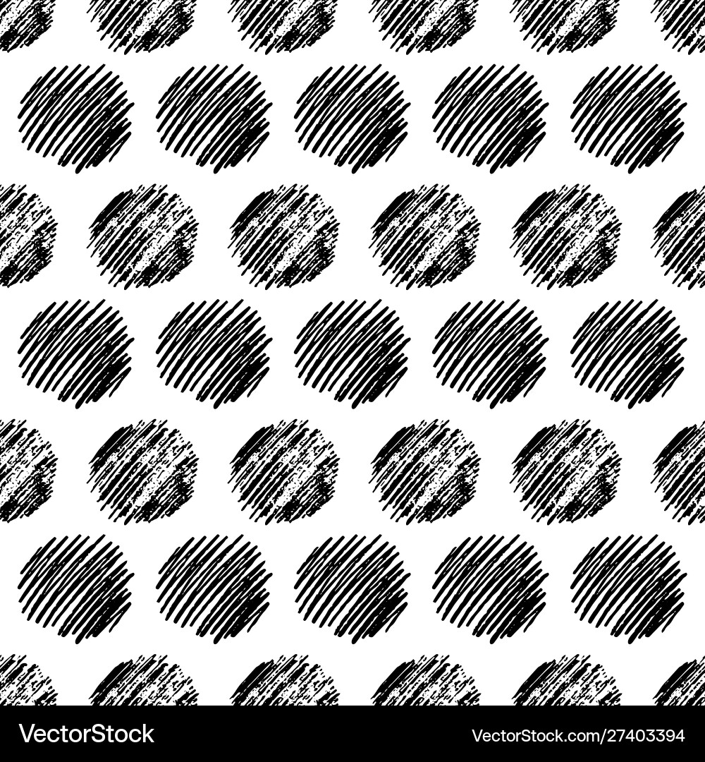 Seamless pattern hand drawn with scribble smear Vector Image