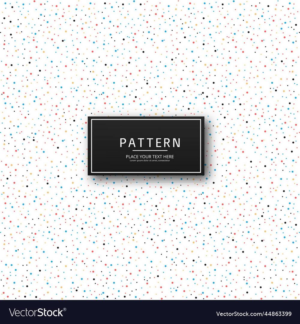 Beautiful colorful dots pattern design Royalty Free Vector