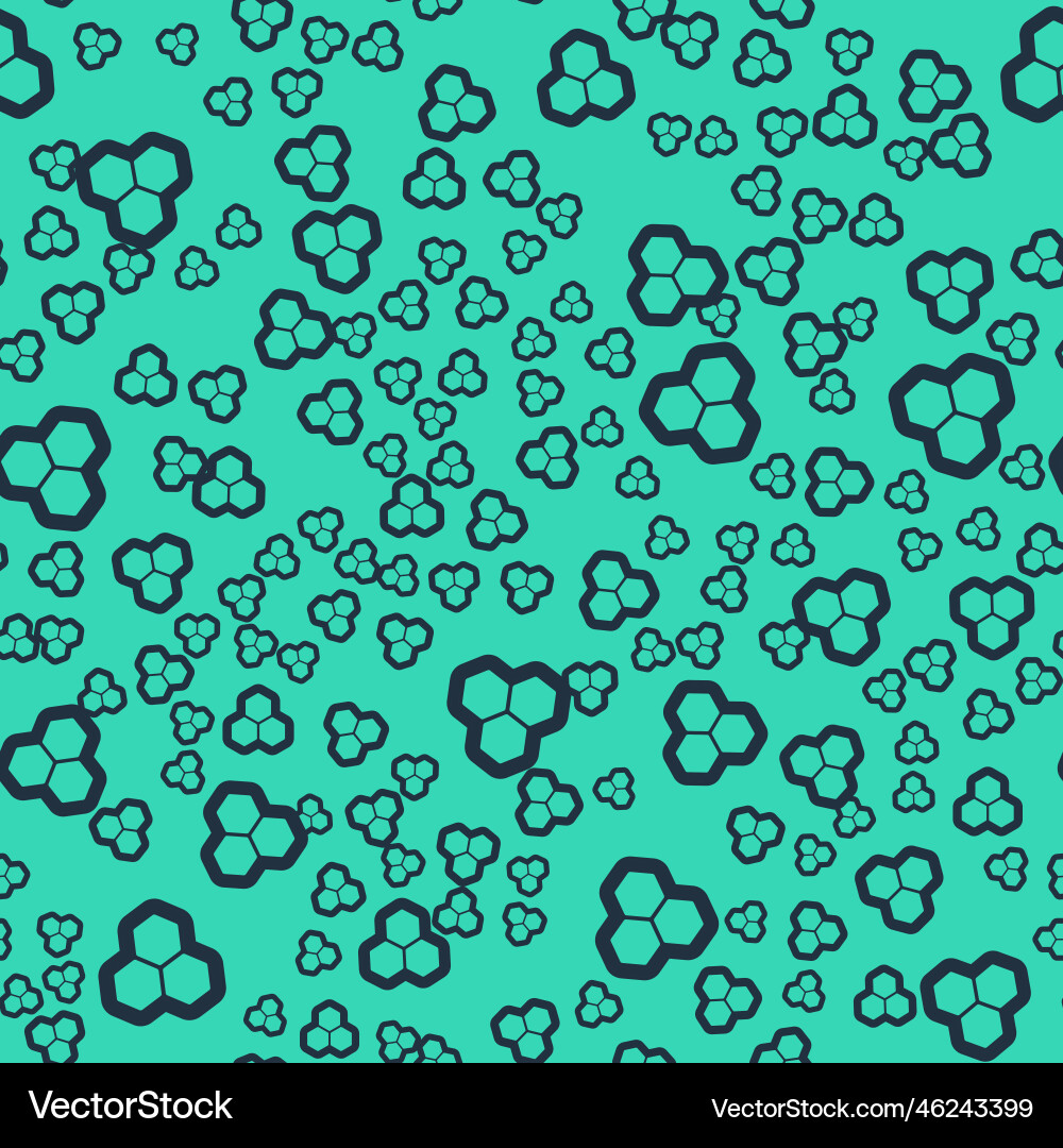 Black honeycomb icon isolated seamless pattern Vector Image