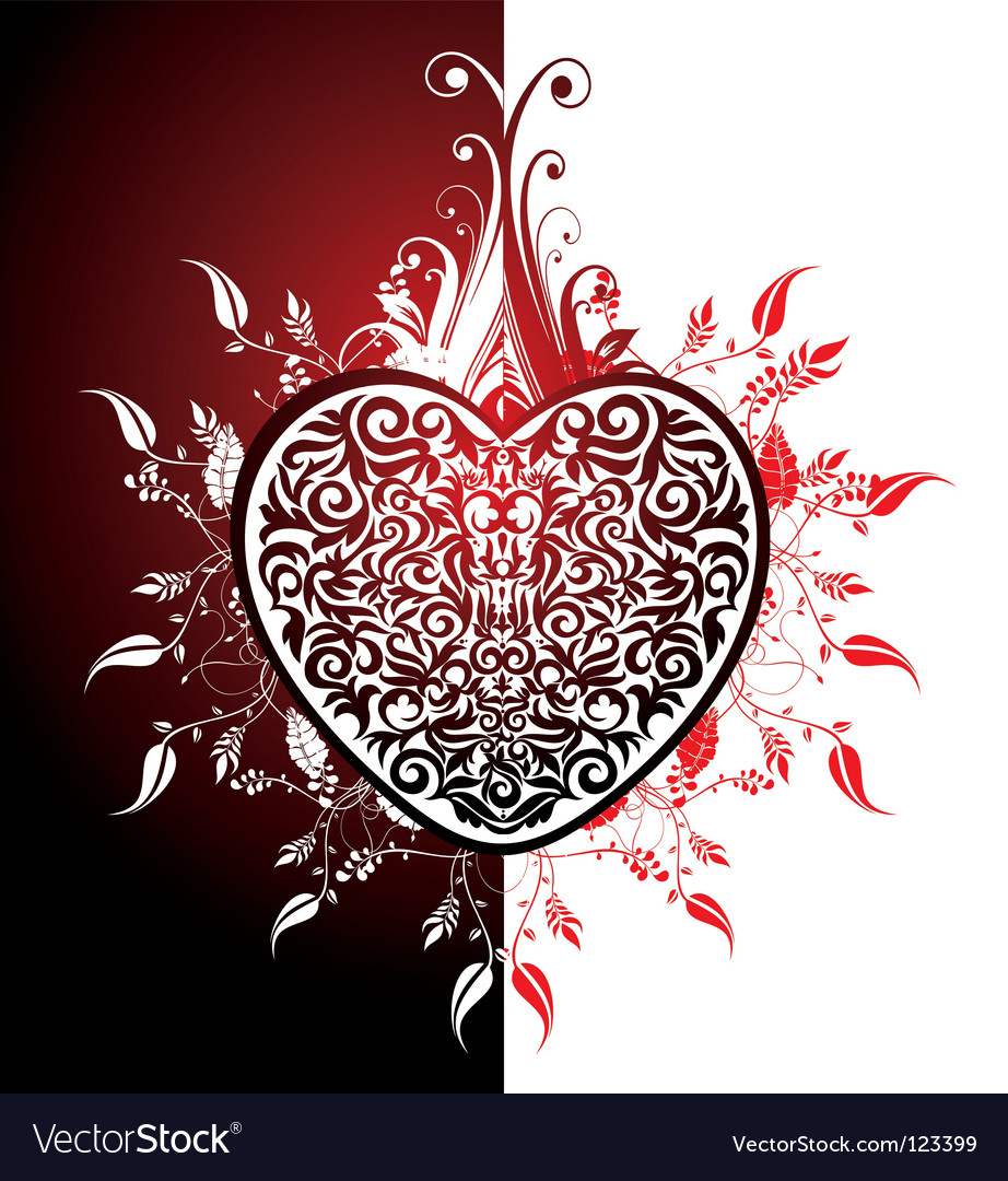 Decorative heart Royalty Free Vector Image - VectorStock Decorative heart Royalty Free Vector Image - VectorStock