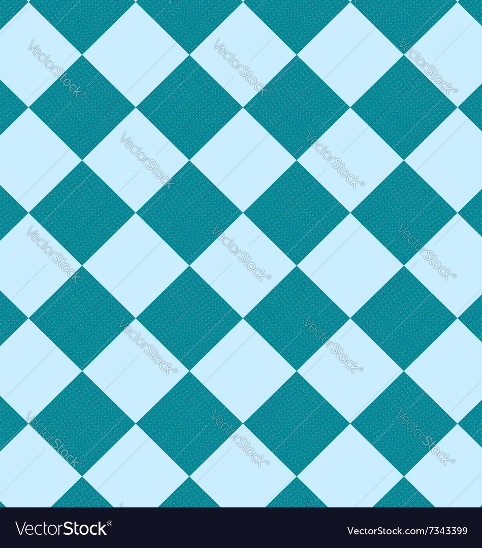 Seamless blue checkered pattern Royalty Free Vector Image