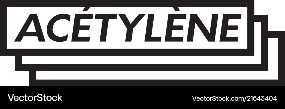 Acetylene stamp on white Royalty Free Vector Image