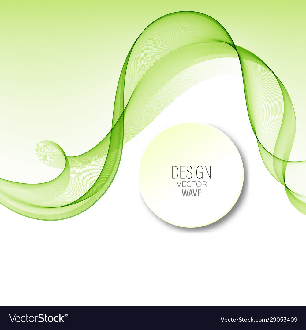 Abstract green wavy lines colorful Royalty Free Vector Image Abstract green wavy lines colorful Royalty Free Vector Image