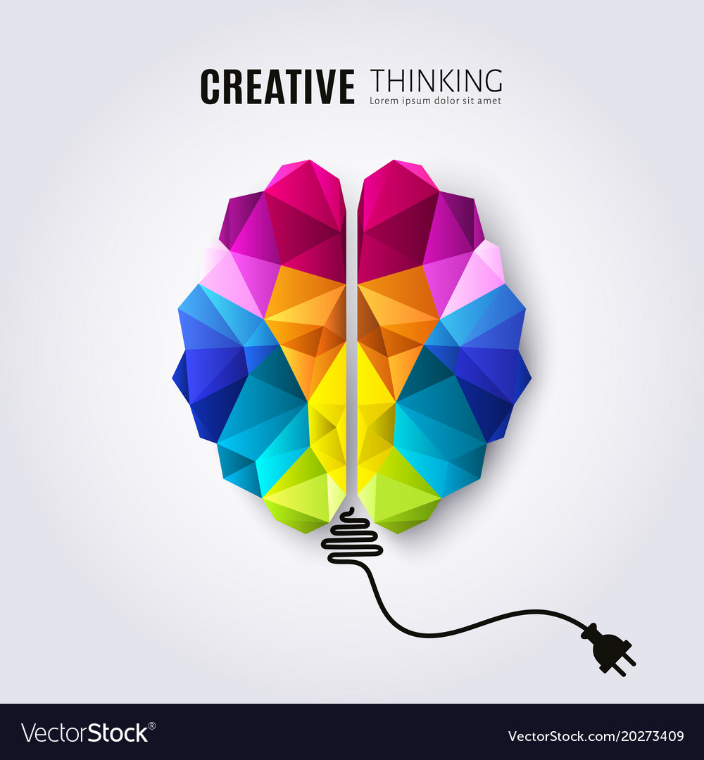 Creative concept of the human brain Royalty Free Vector Creative concept of the human brain Royalty Free Vector