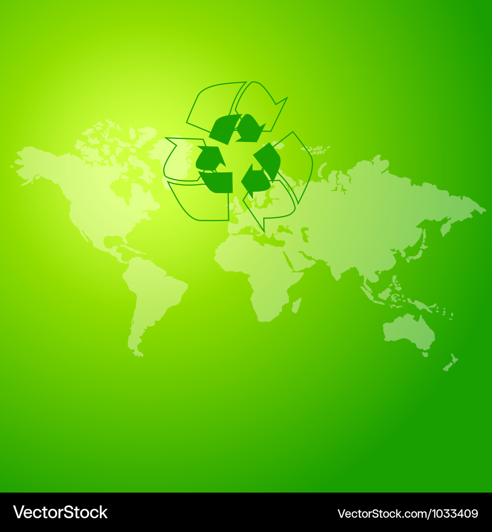 Ecological world background Royalty Free Vector Image