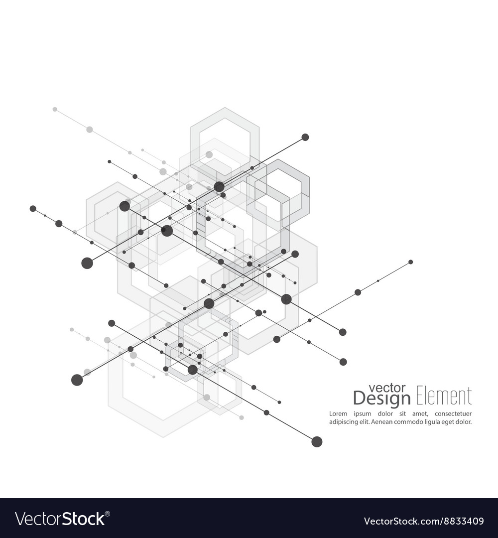 Virtual abstract background Royalty Free Vector Image