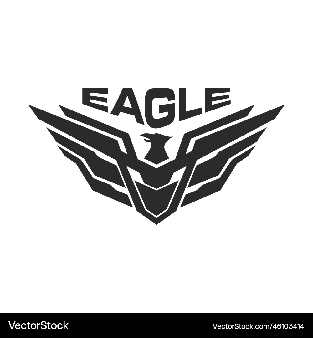 Eagle logo eagle military tactical urban logo Vector Image