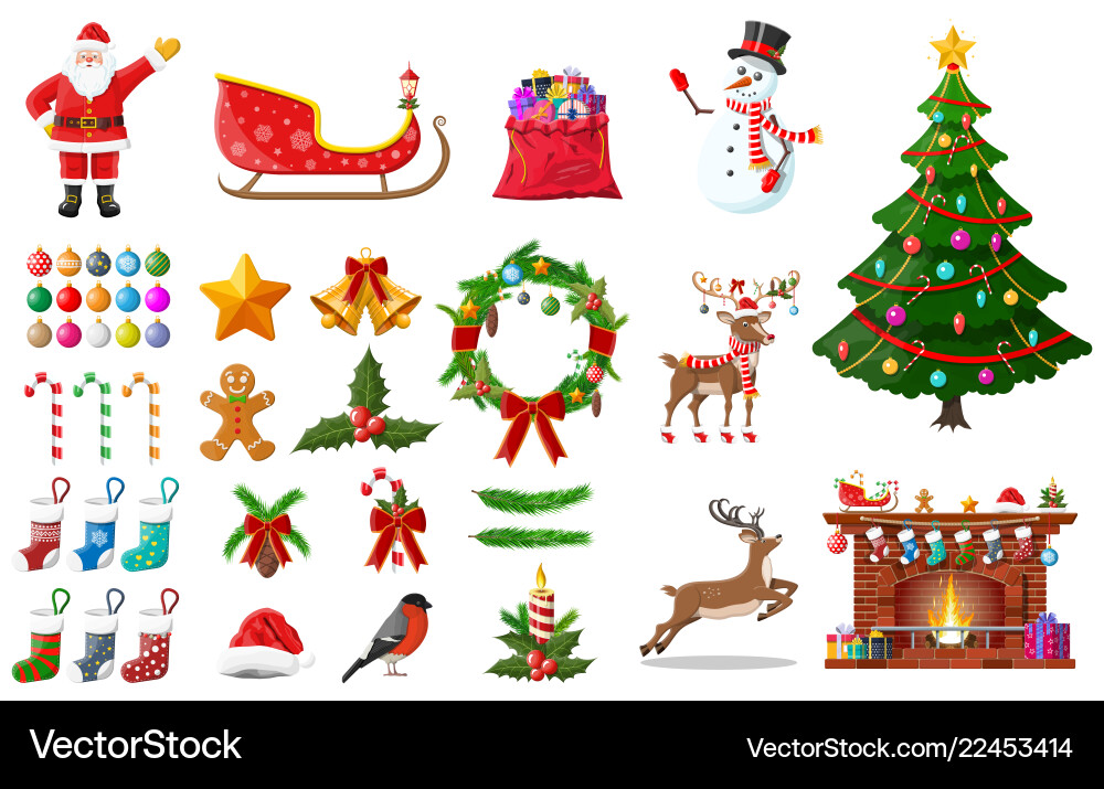 Year set Royalty Free Vector Image - VectorStock