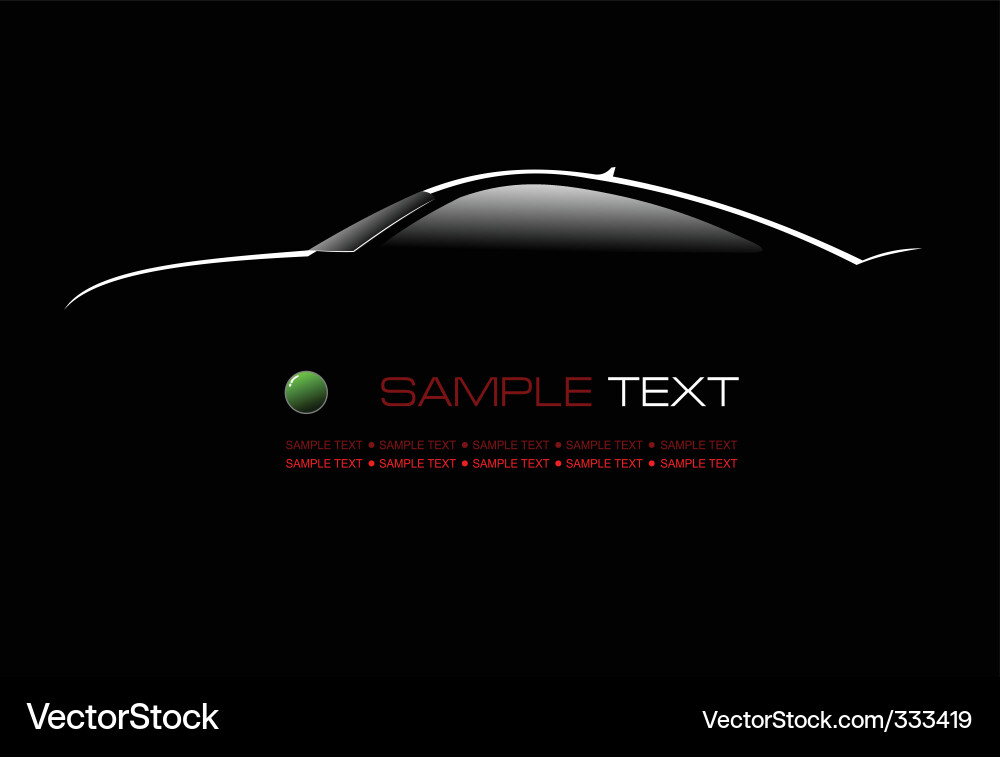 Car silhouette Royalty Free Vector Image - VectorStock
