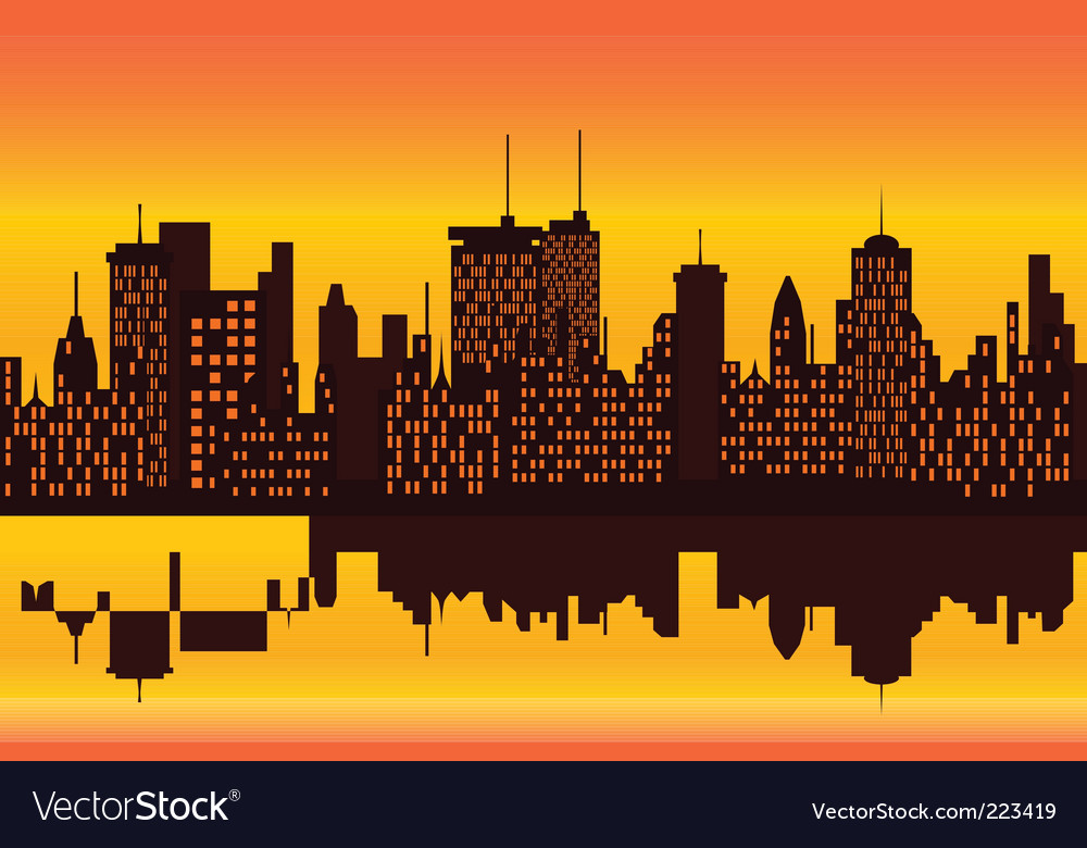 Cityscape Royalty Free Vector Image - VectorStock