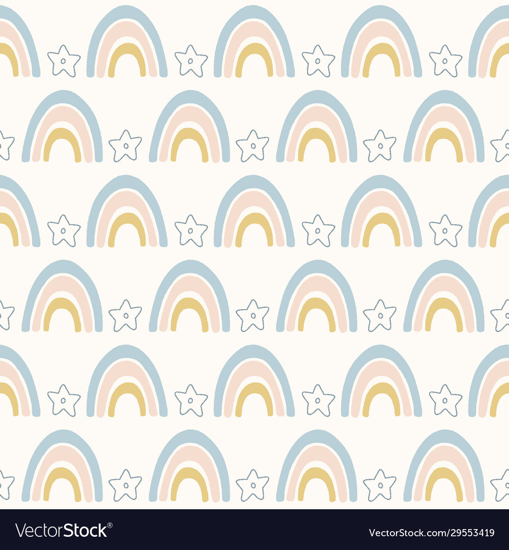 Rainbow pattern background design Royalty Free Vector Image