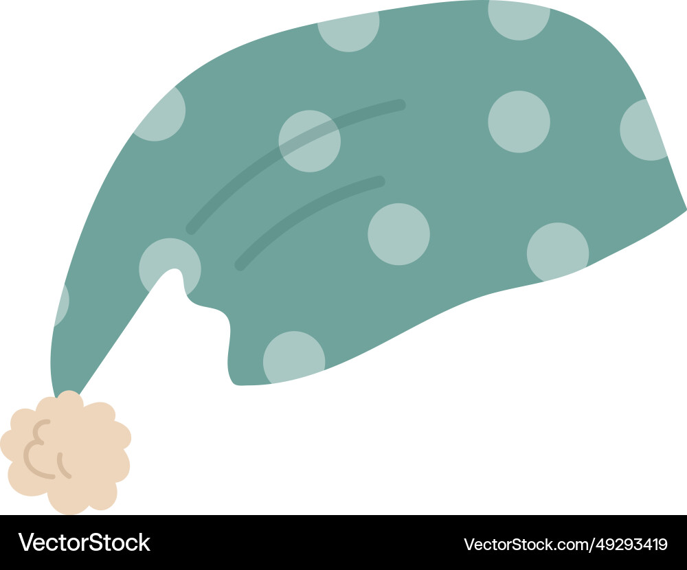 Sleeping hat accessory Royalty Free Vector Image