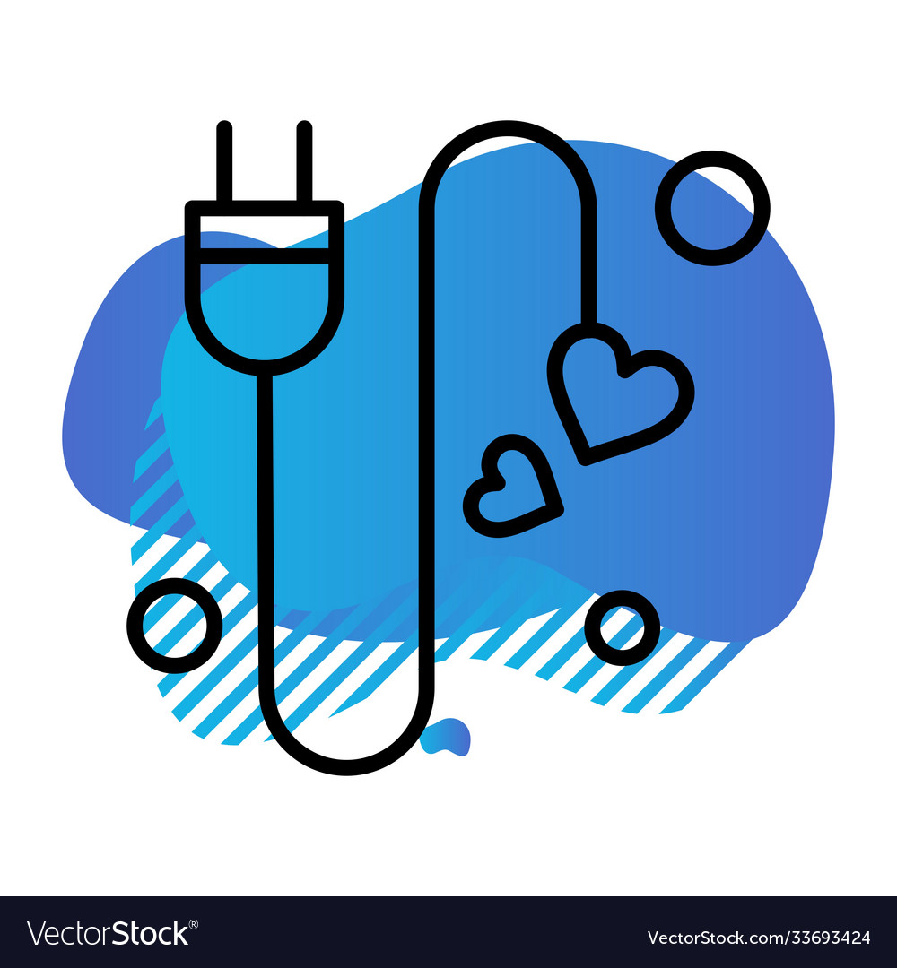 Data cable icon Royalty Free Vector Image - VectorStock