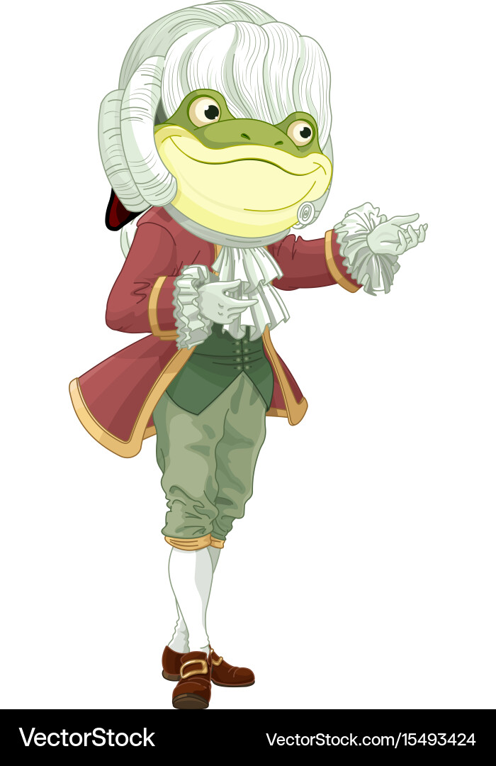 Footman frog Royalty Free Vector Image - VectorStock