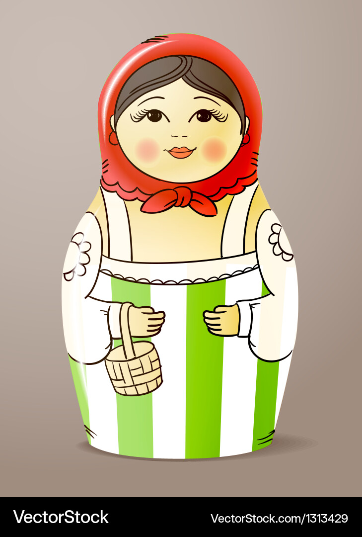 Matrioska Royalty Free Vector Image - VectorStock