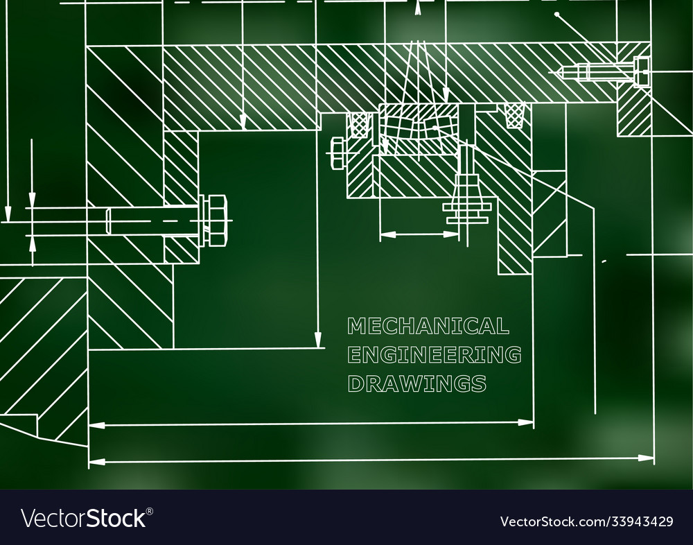 Mechanical engineering technical backgrounds Vector Image