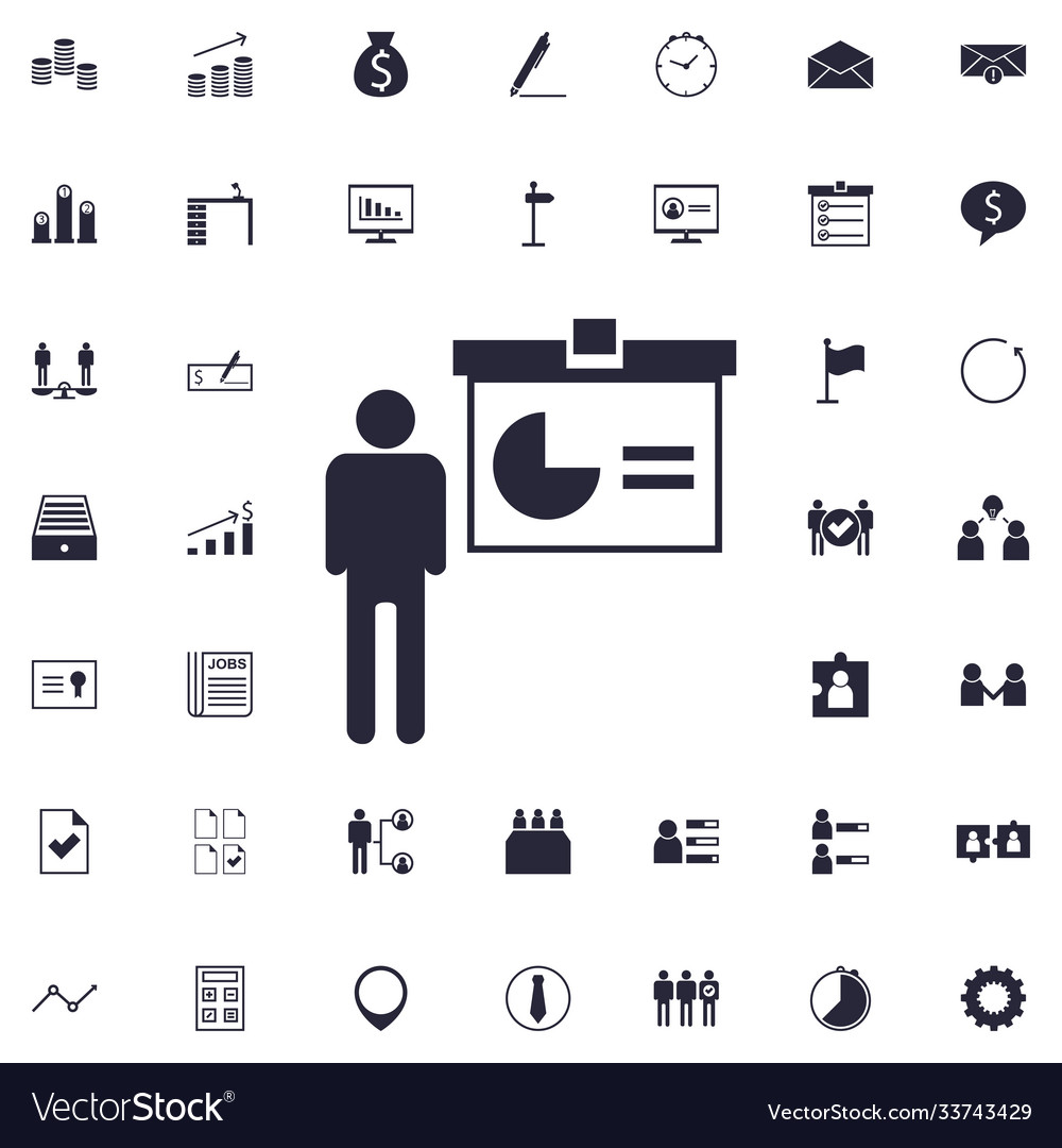 Presentation icon Royalty Free Vector Image - VectorStock