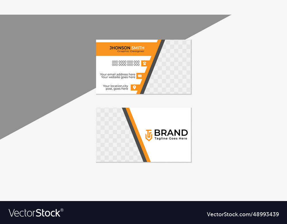 Creative simple visiting card design for business Vector Image