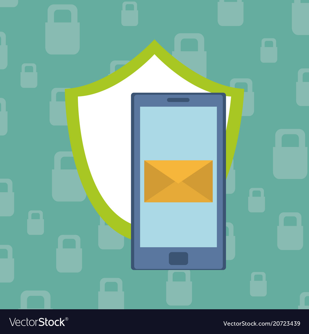 Secure email concept Royalty Free Vector Image