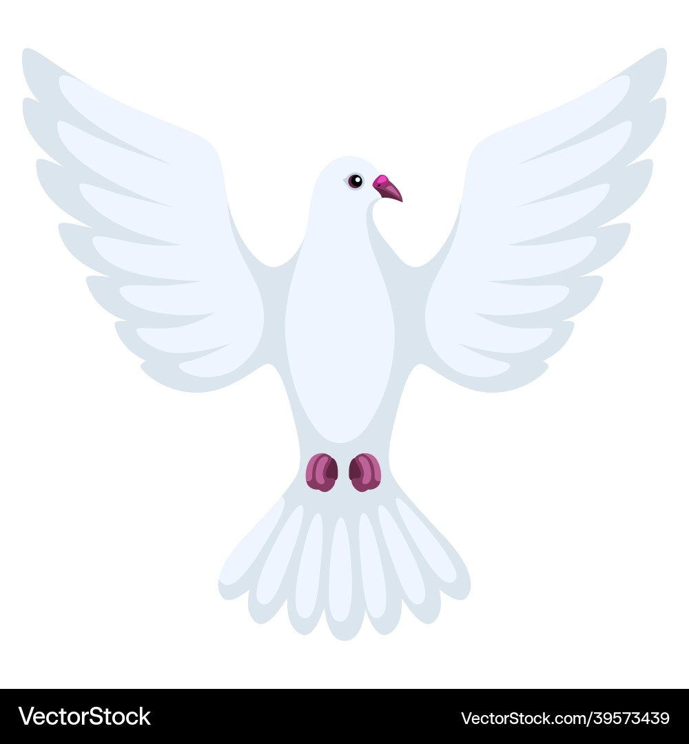 Stylized of dove image for design Royalty Free Vector Image