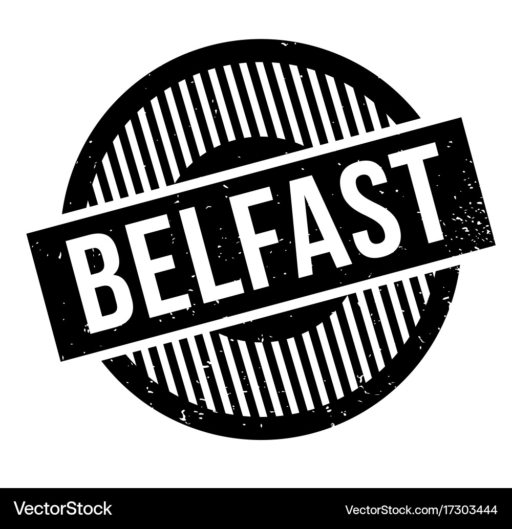 Belfast rubber stamp Royalty Free Vector Image