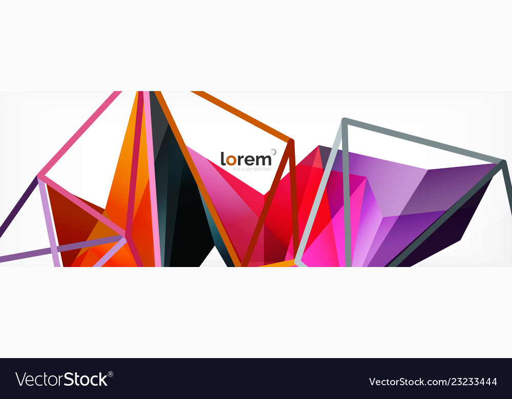 Colorful geometric triangle background Royalty Free Vector