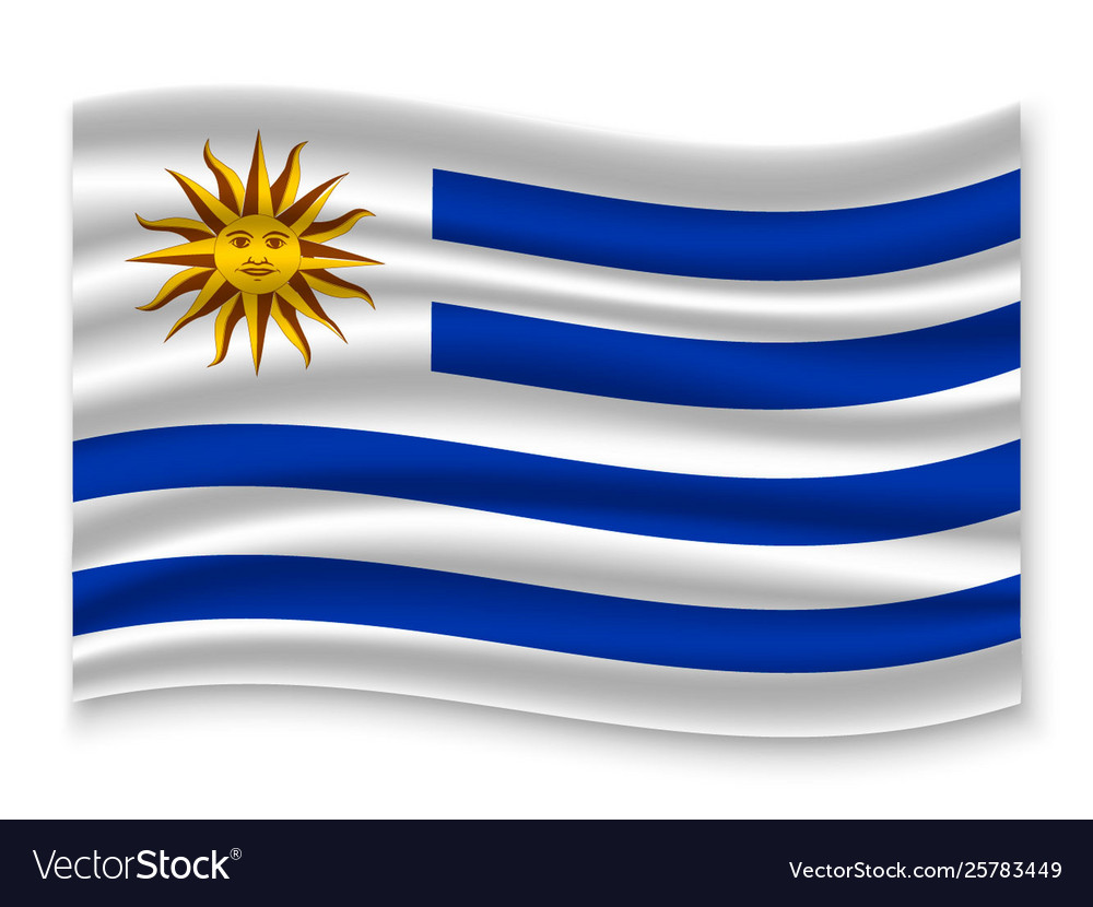 3d Waving Flag Royalty Free Vector Image Vectorstock