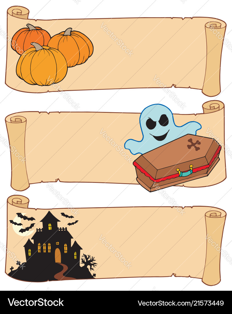 Halloween banners collection 2 Royalty Free Vector Image