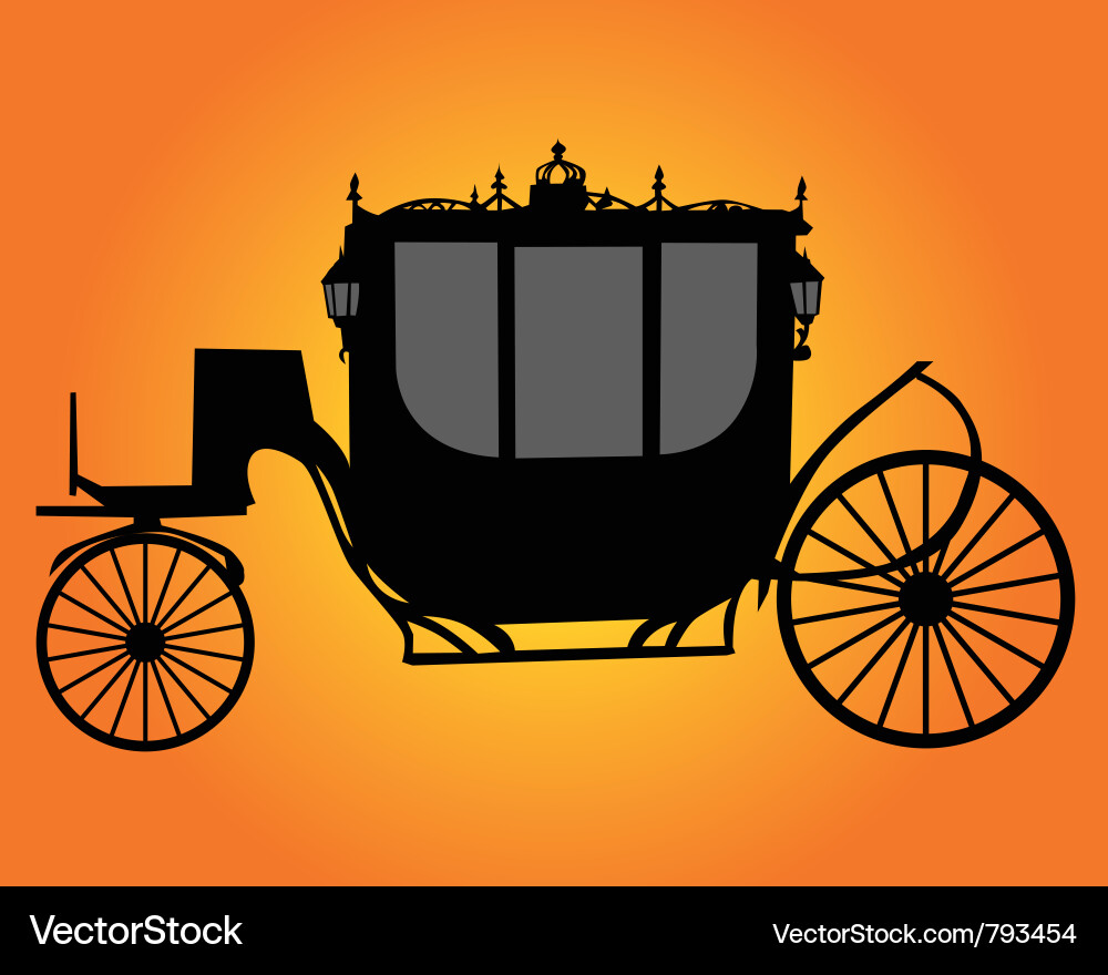 Brougham silhouette Royalty Free Vector Image - VectorStock