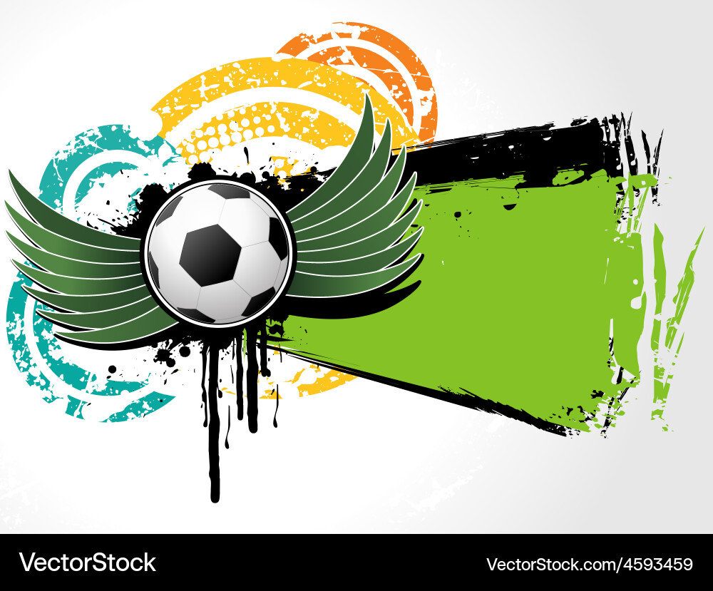 Football background grunge Royalty Free Vector Image